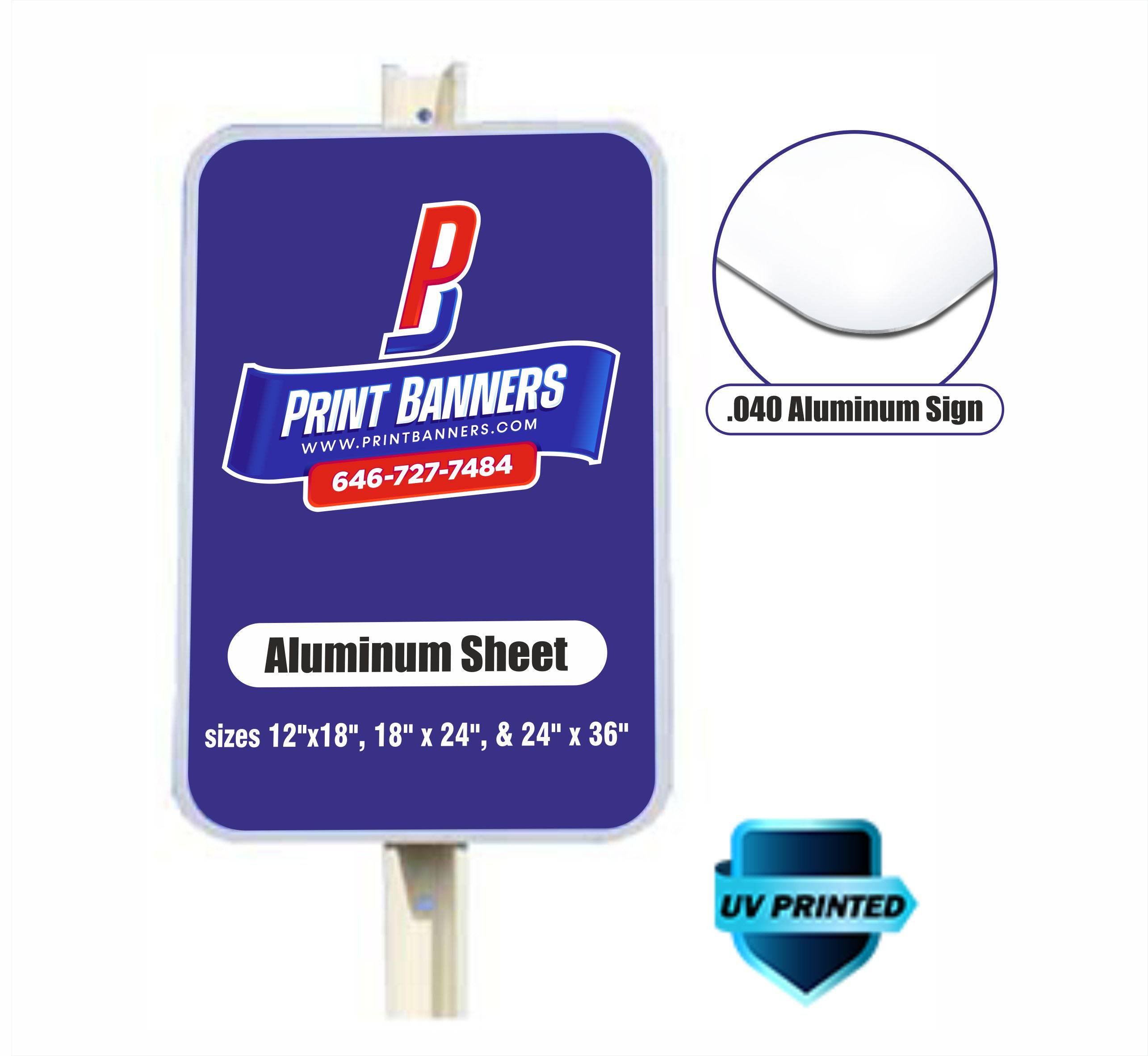 Aluminum Sign, Custom Metal Signs in New York, Personalized Aluminum ...