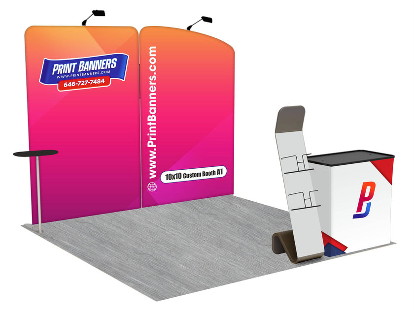 10X10 Custom Booth A1, Trade Show Booth Display, Banner and Signs NYC ...