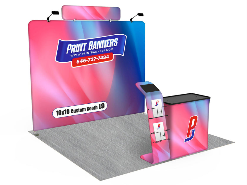 10x10ft Custom Booth 19, 10×10 Trade Show Booth 19 New York, Trade Show ...