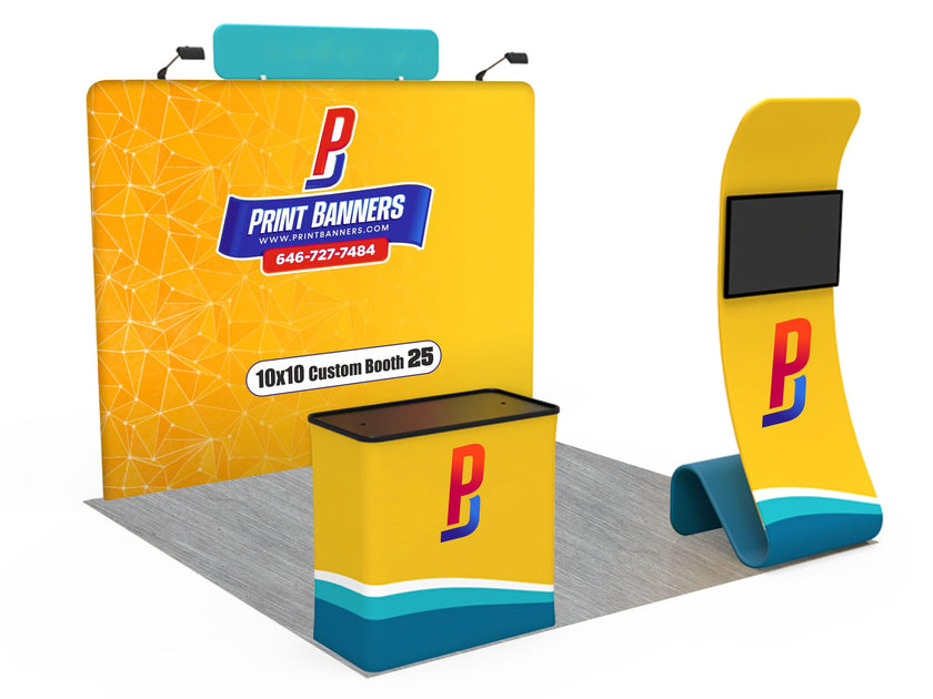 10x10ft Custom Booth 25, Custom Booth Design, Get Large Format Printing ...