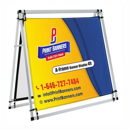 4ft A-Frame Banner Displays, Same Day Banner Printing, Banner Stand ...