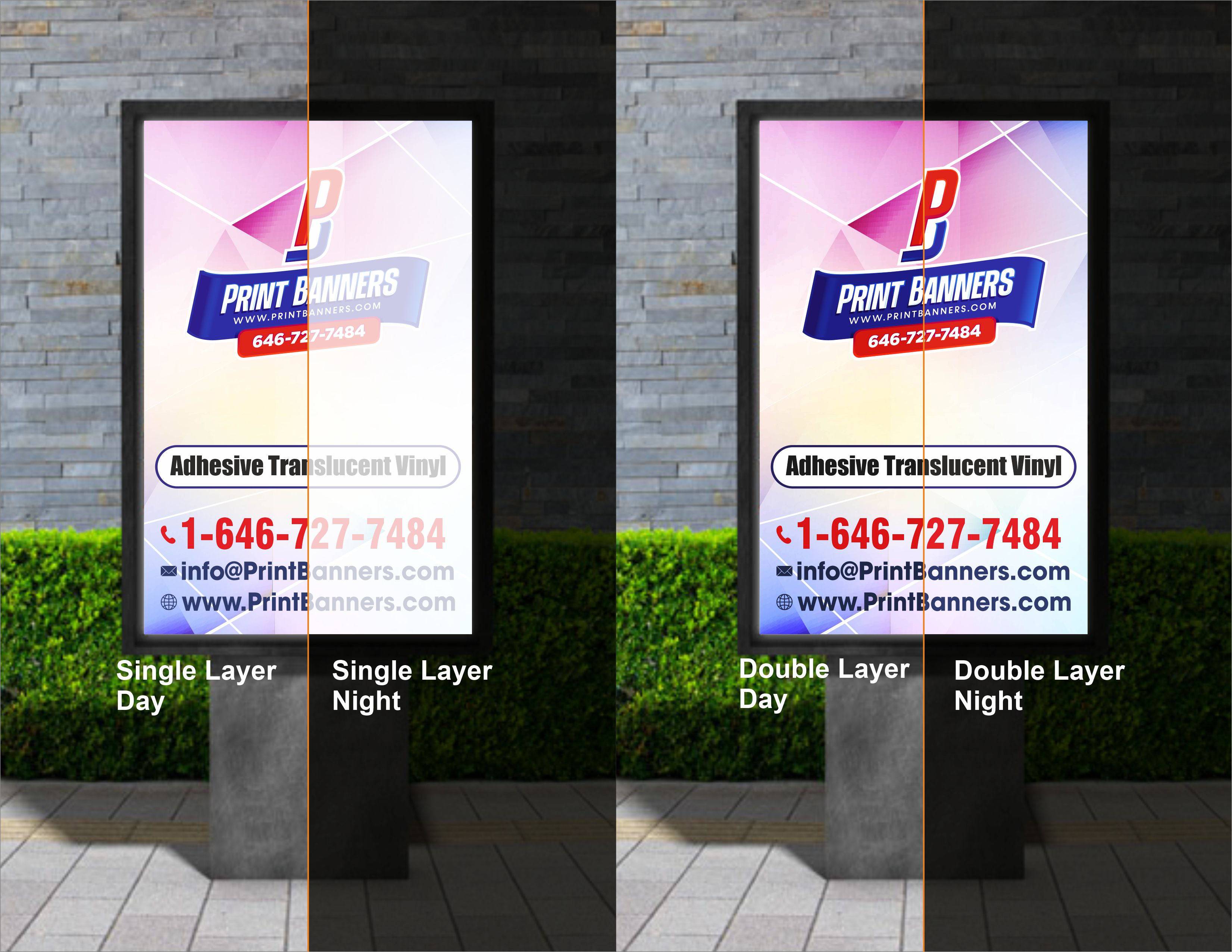 Adhesive Translucent Vinyl, Vinyl Adhesive Sign Clear, Translucent ...