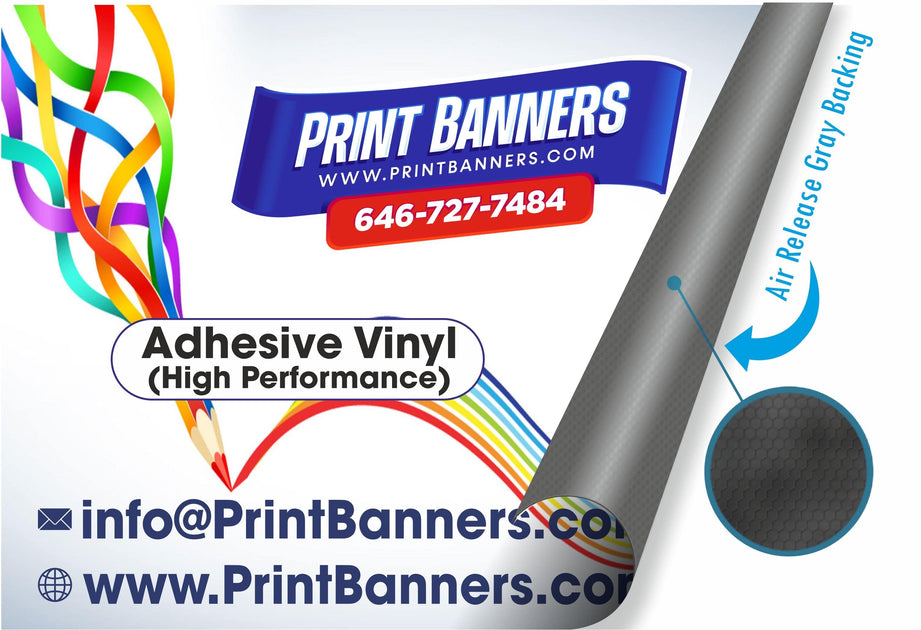 Adhesive Vinyl, Vinyl Banner Printing NYC, Permanent Self-Adhesive ...
