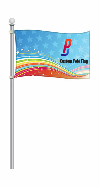 Custom Pole Flag 6'x4', Custom Outdoor & Indoor Flags in NYC, Pole ...