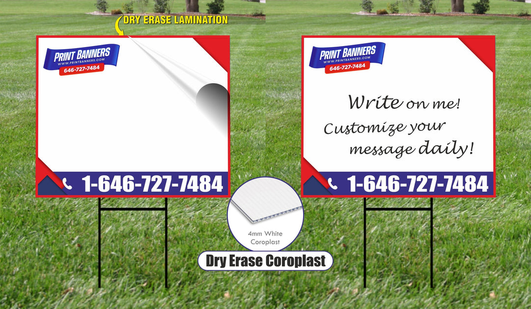 Dry Erase Coroplast | Print Banners NYC