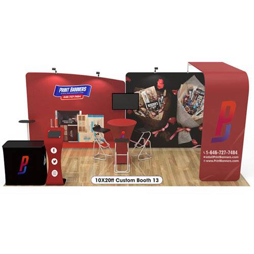 10x20ft Custom Booth 13, 10x10ft Trade Show Booth 13 NYC, Trade Show ...