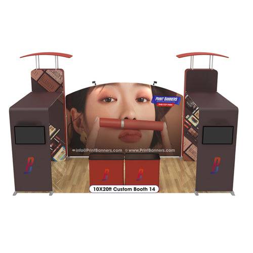 10x20ft Custom Booth 14, 10x10ft Trade Show Booth 14 NYC, Trade Show ...