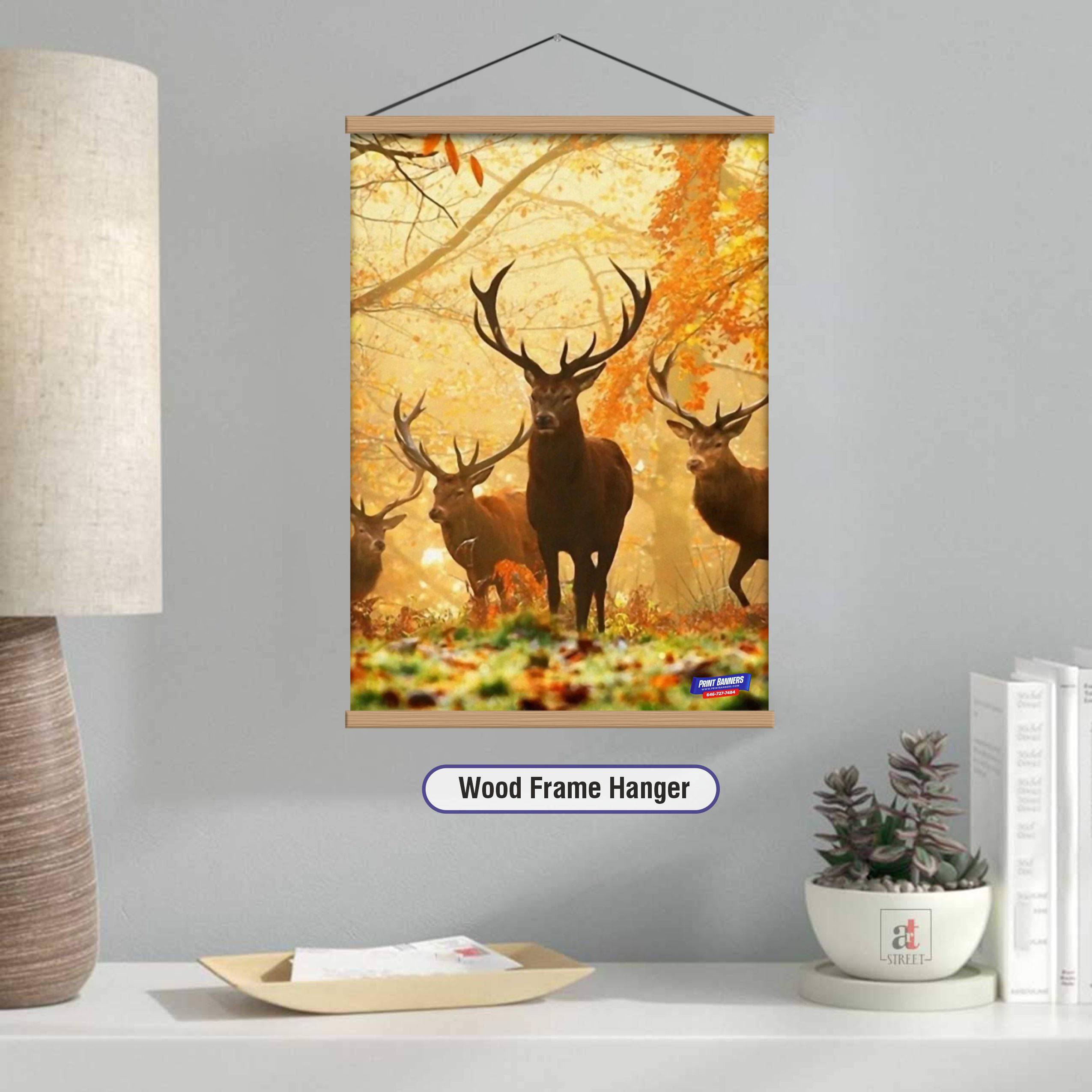 Wood Frame Hanger | Print Banners NYC